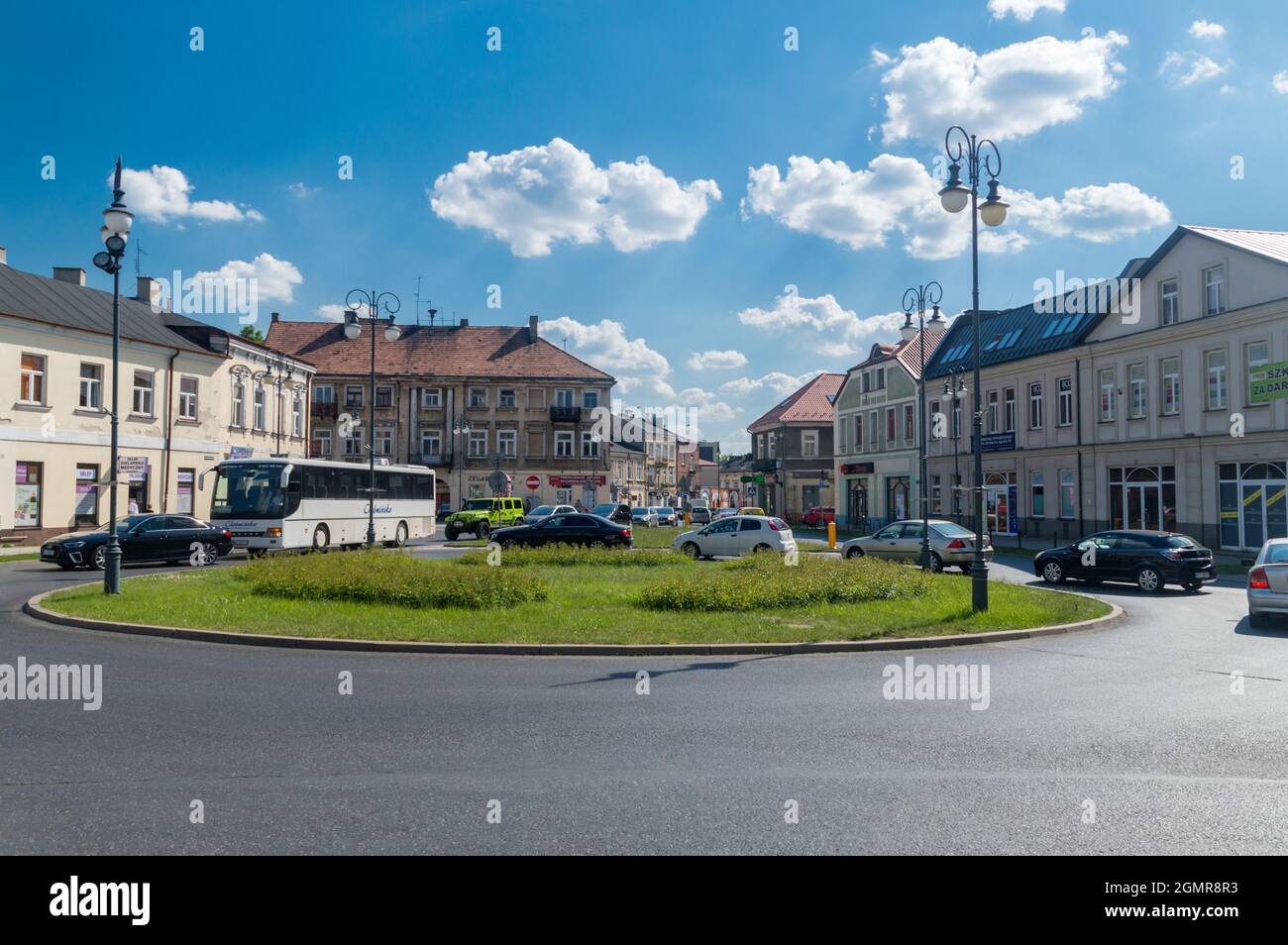 Radom, Poland - June 7, 2021: Roundabout in the center of Radom ...