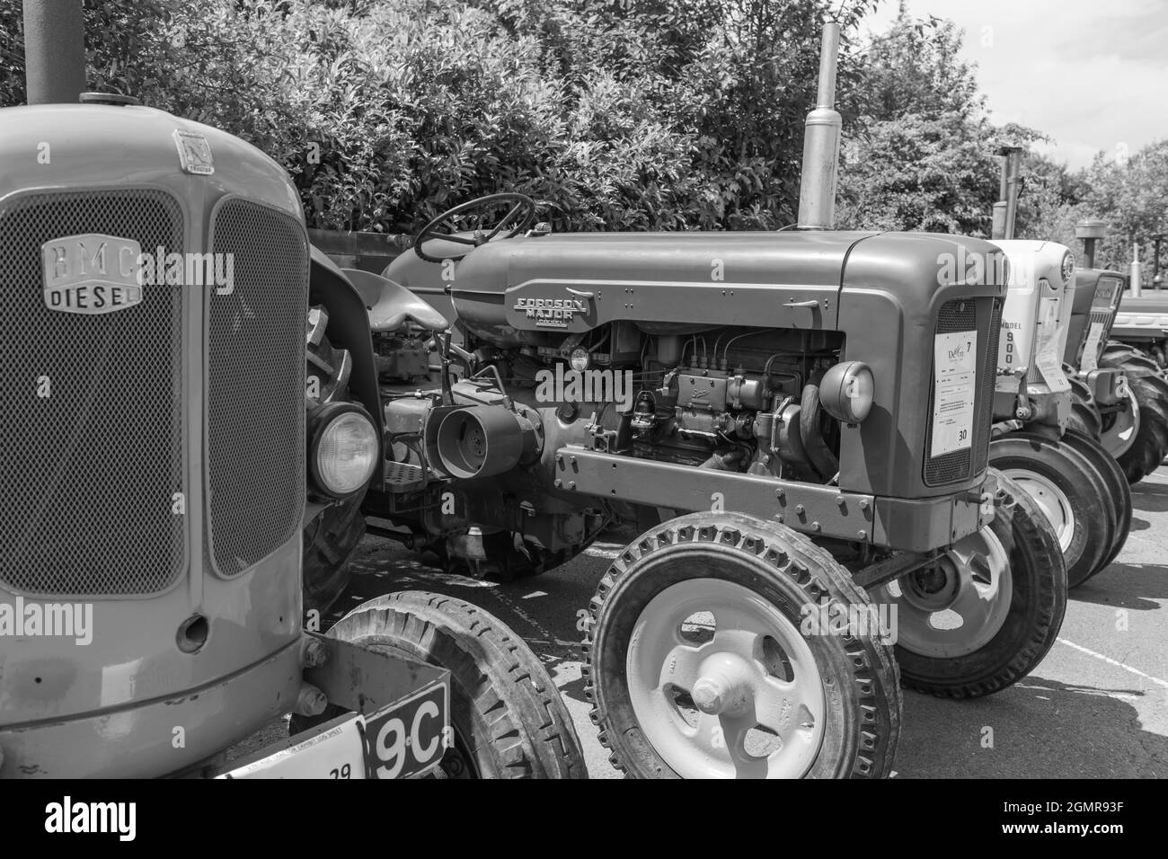 Honiton.Devon.United Kingdom.July 2nd 2021.A restored vintage Fordson ...