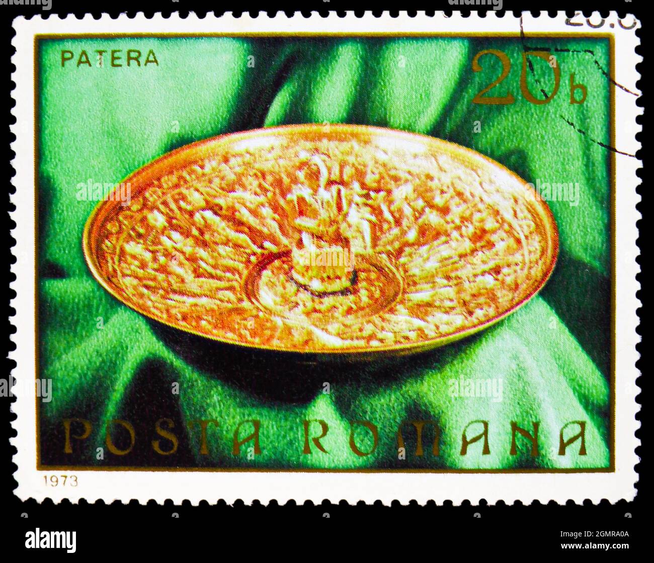 MOSCOW, RUSSIA - JULY 31, 2021: Postage stamp printed in Romania shows ...