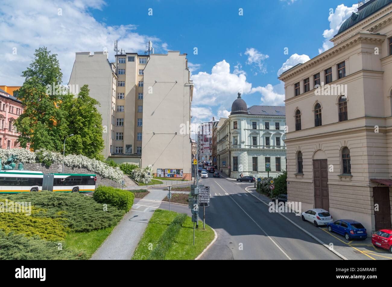 Liberec, Czech Republic - June 2, 2021: Sokolska street in Liberec Stock Photo - Alamy