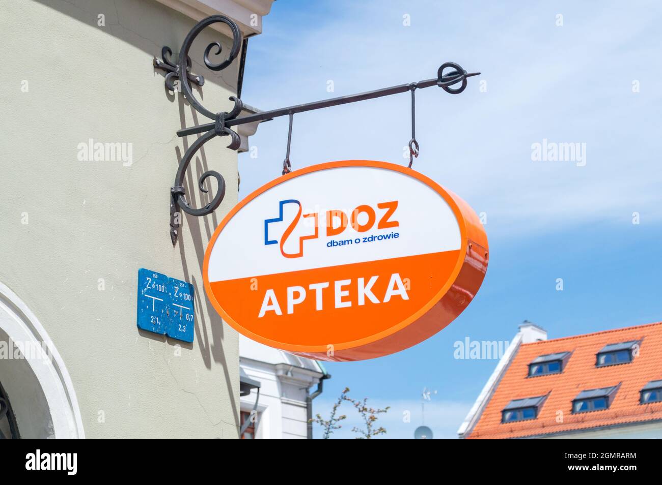 Gliwice, Poland - June 4, 2021: Logo and sign of DOZ pharmacy Stock ...