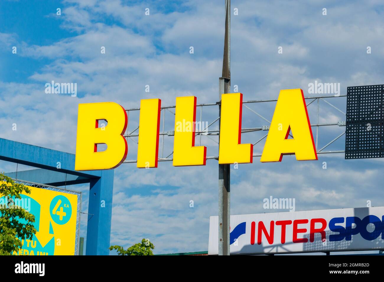 Sign supermarket chain billa hi-res stock photography and images - Alamy