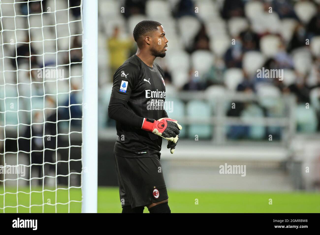 Allianz Stadium, Turin, Italy, September 19, 2021, Mike Maignan (AC ...