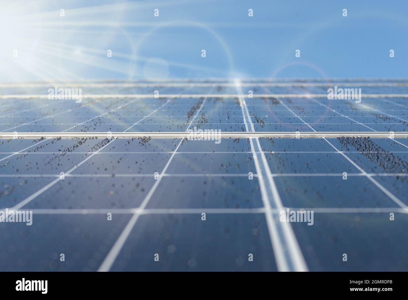 Abstract solar panels texture background. Close-up. Rays of the sun ...