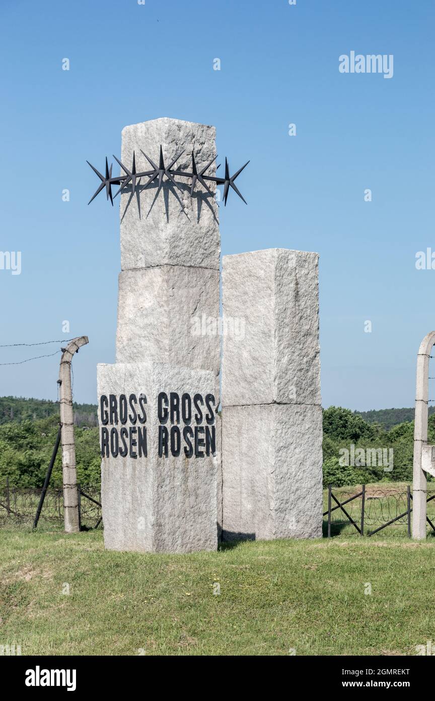Rogoznica, Poland - June 3, 2021: Monument of Gross-Rosen at Gross ...