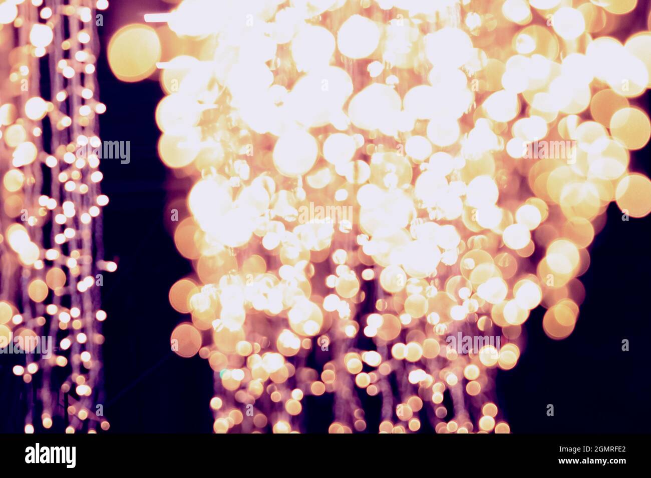 Lights and colors of New Year's Eve. Christmas and New Year holidays ...