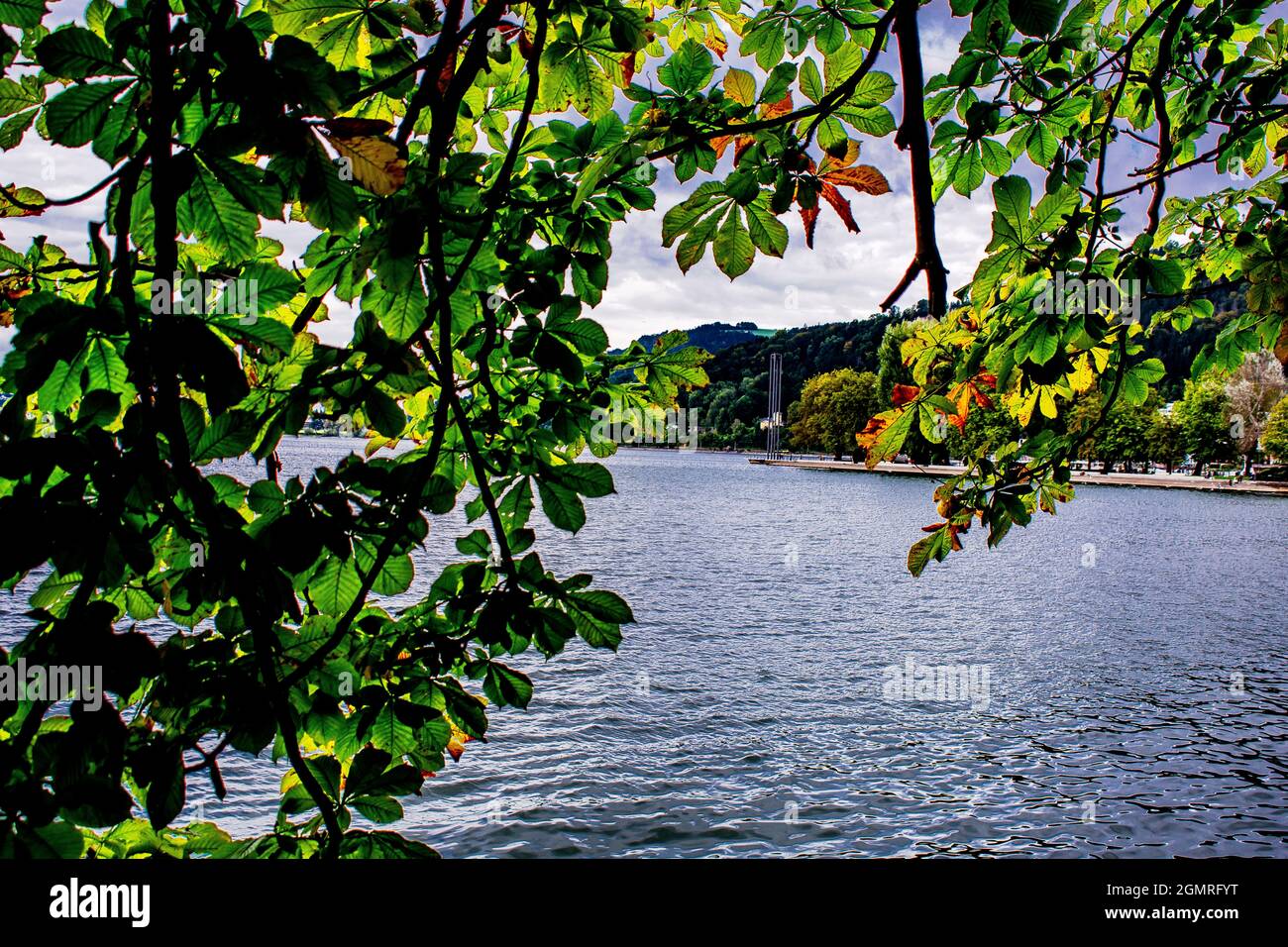 Austria : View from the promenade Bregenz Stock Photo - Alamy