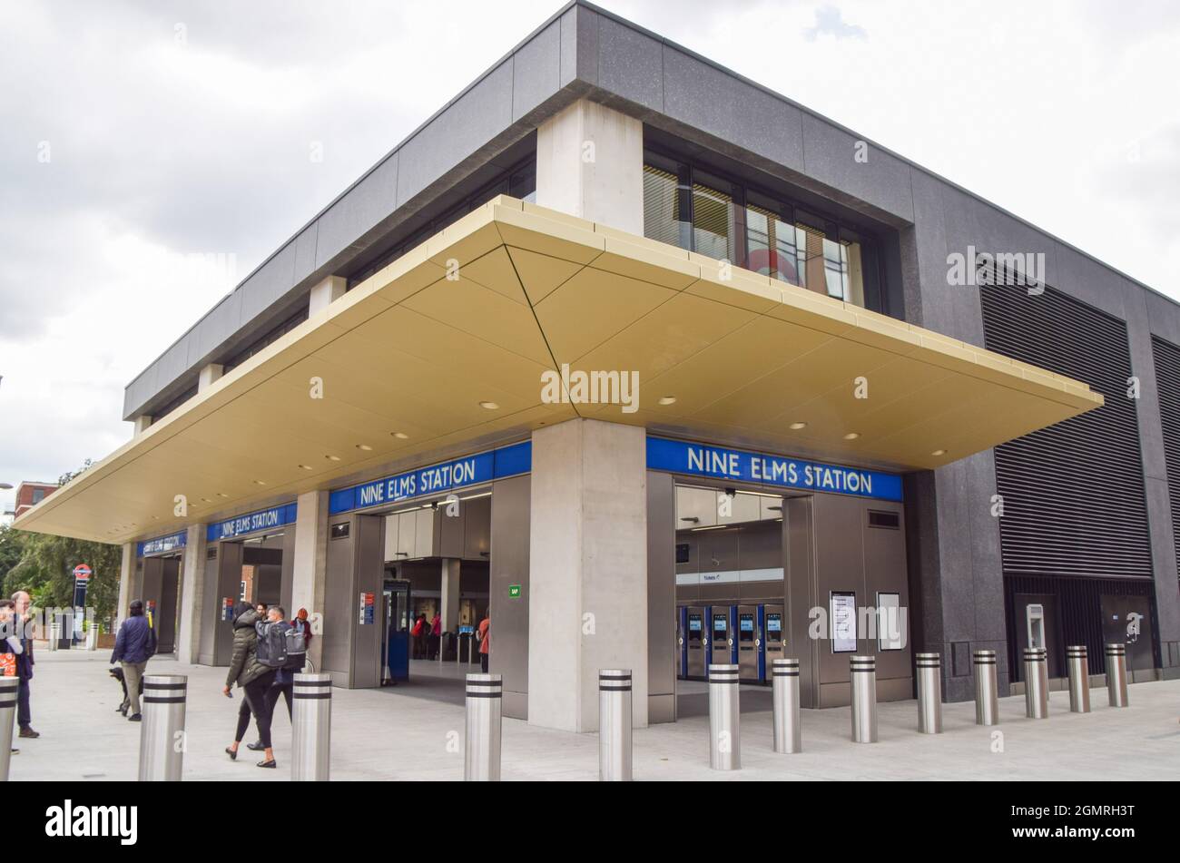 London, UK. 20th Sep, 2021. Exterior view of the Nine Elms Underground ...