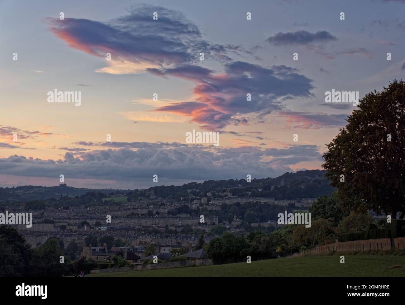 setting September sun over bath Stock Photo - Alamy