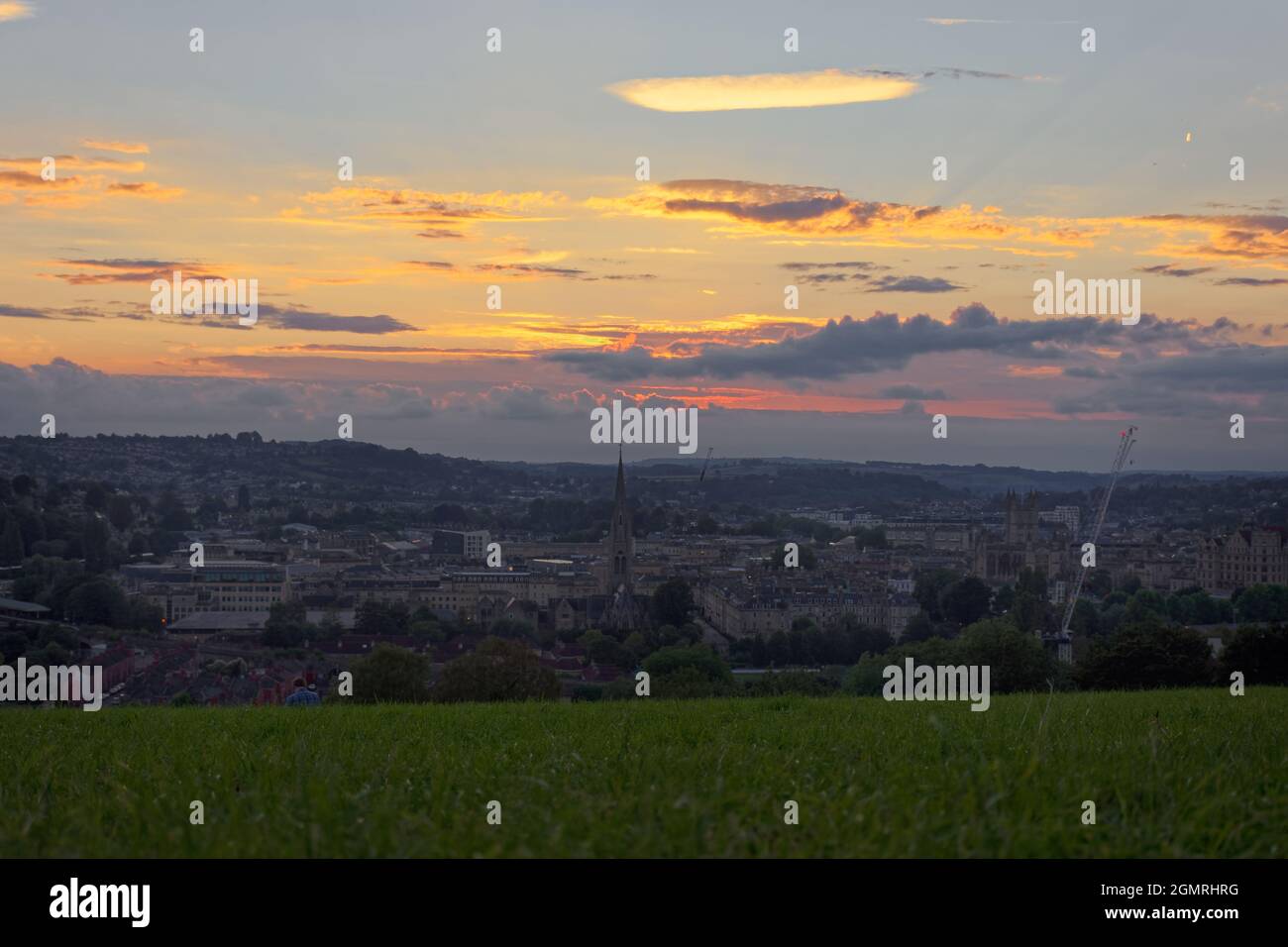 setting September sun over bath Stock Photo - Alamy