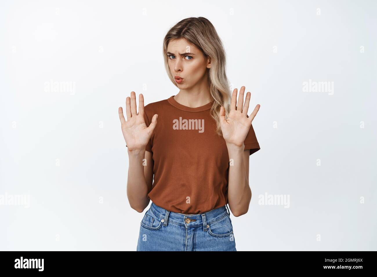 Rejecting hand hi-res stock photography and images - Alamy
