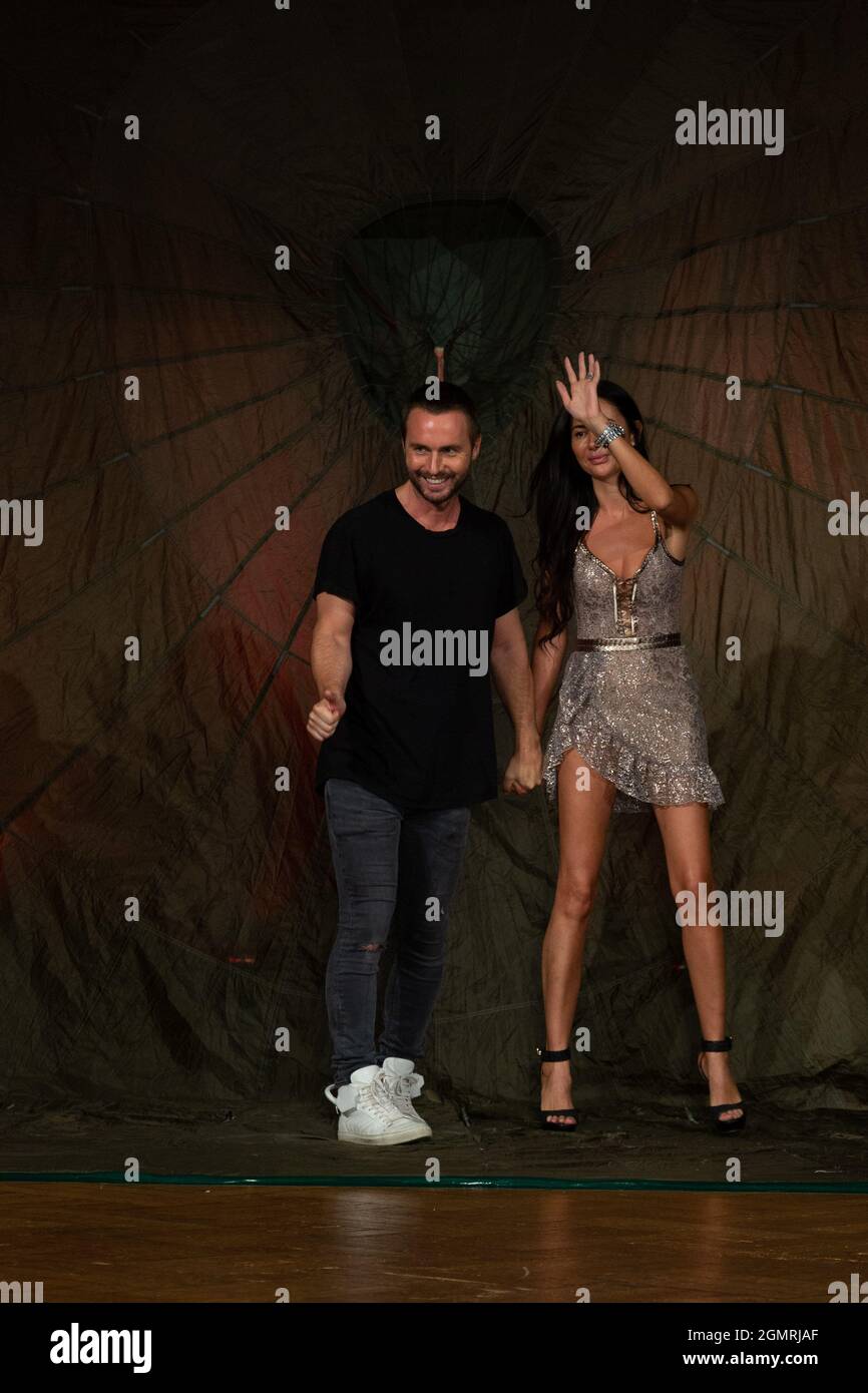 Designer duo Hila Aadnevik and Kristian Aadnevik at the Spring / Summer ...