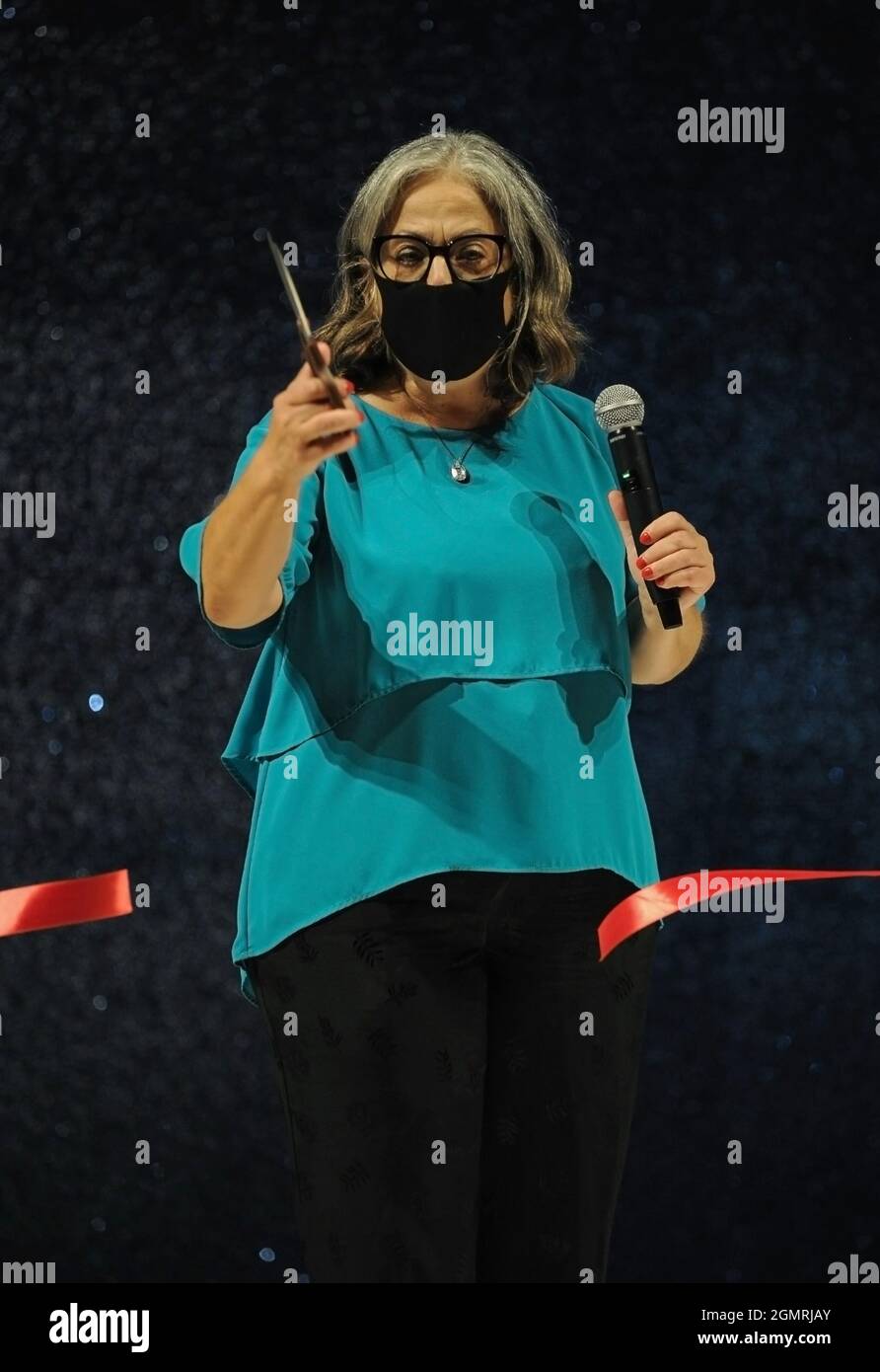 Portici, Italy. 19th Sep, 2021. The Neapolitan actress Nunzia Schiano ...