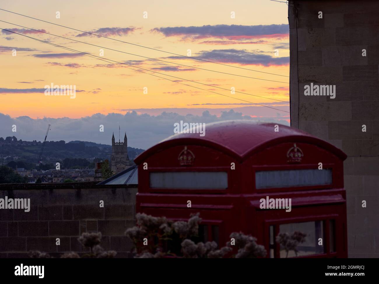 Bath cityscape sunset golden hour Stock Photo - Alamy