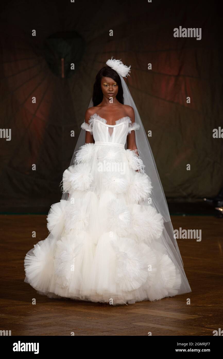 A model walks the runway at the Spring / Summer 2022, AADNEVIK Fashion ...