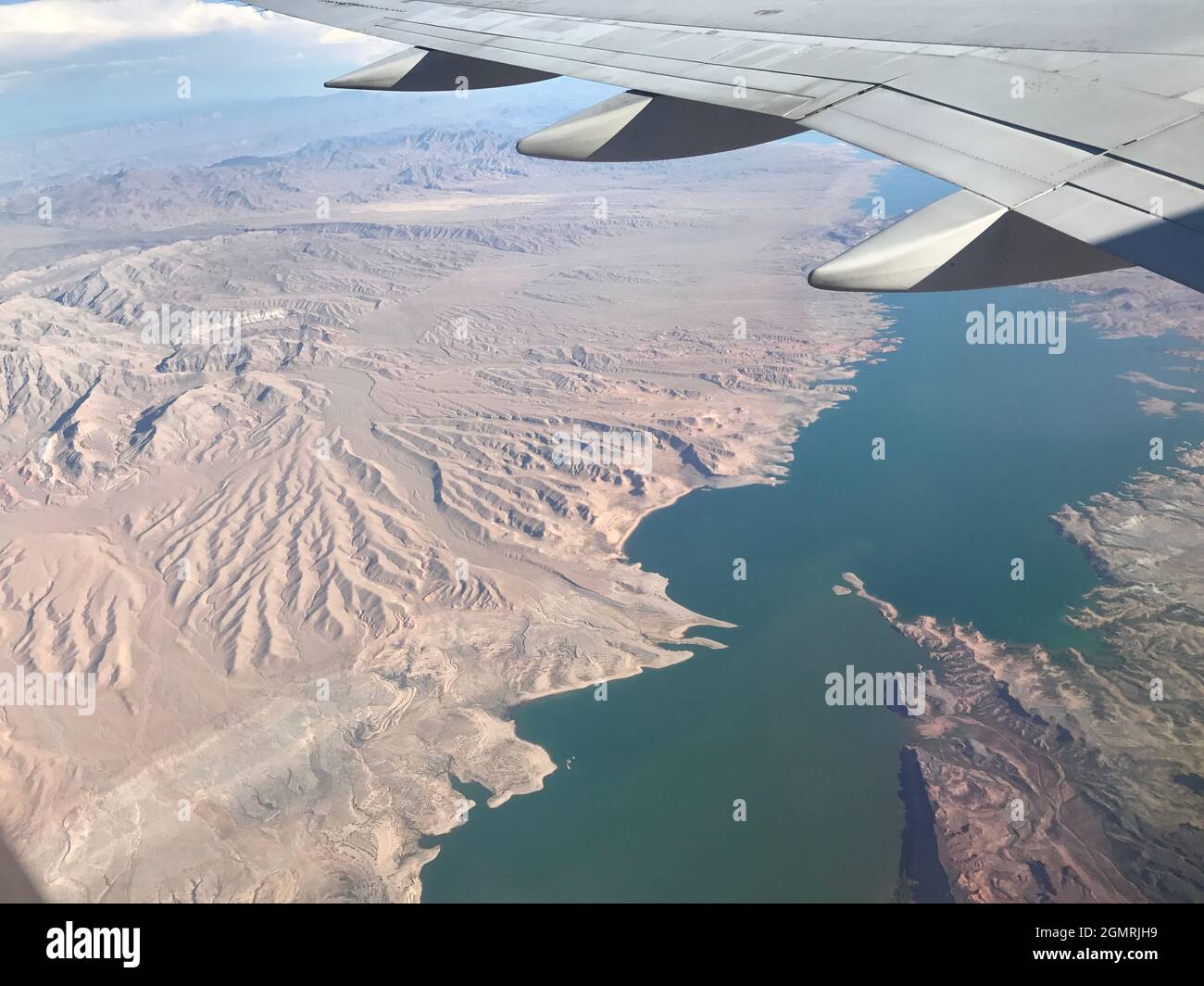 Lake from airplane window hi-res stock photography and images - Alamy