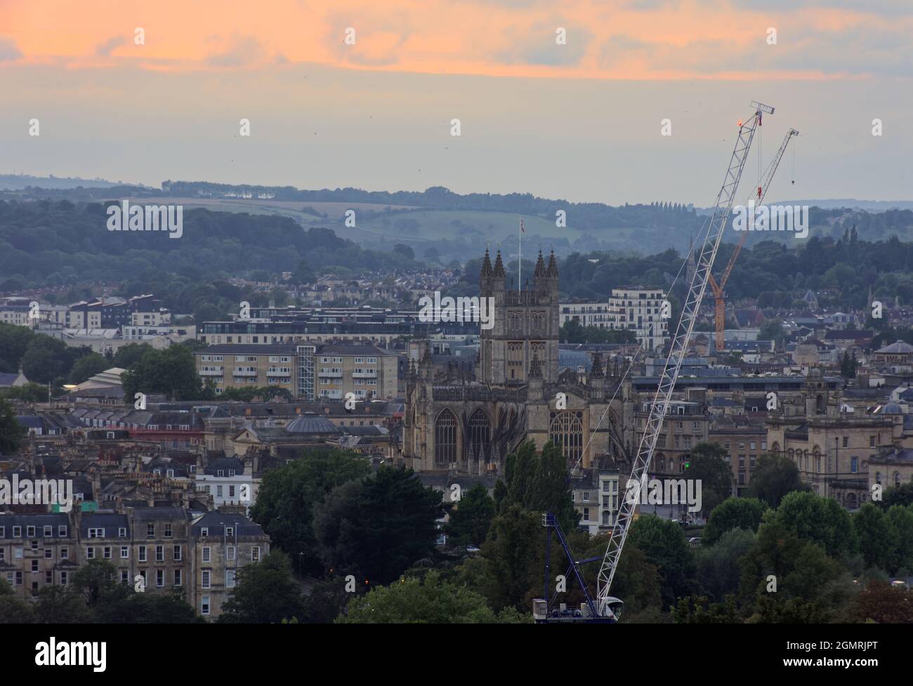 Bath cityscape sunset golden hour Stock Photo - Alamy