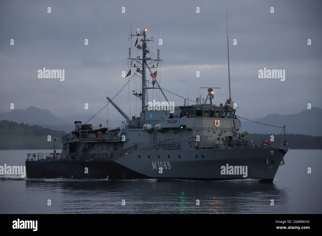 FGS Homburg (M1069), a Frankenthal-class (or Type 332) minehunter ...