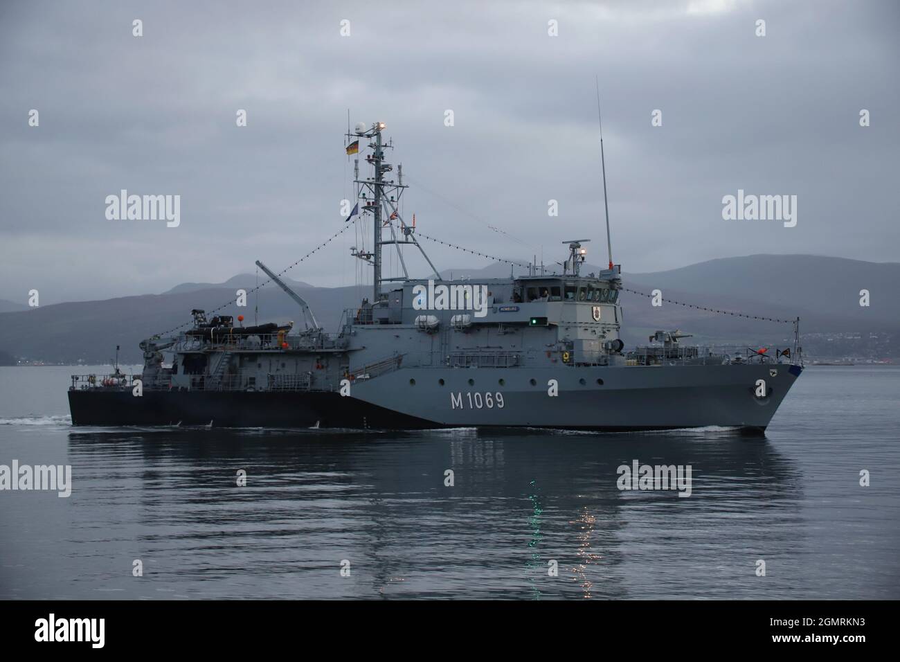 FGS Homburg (M1069), a Frankenthal-class (or Type 332) minehunter ...