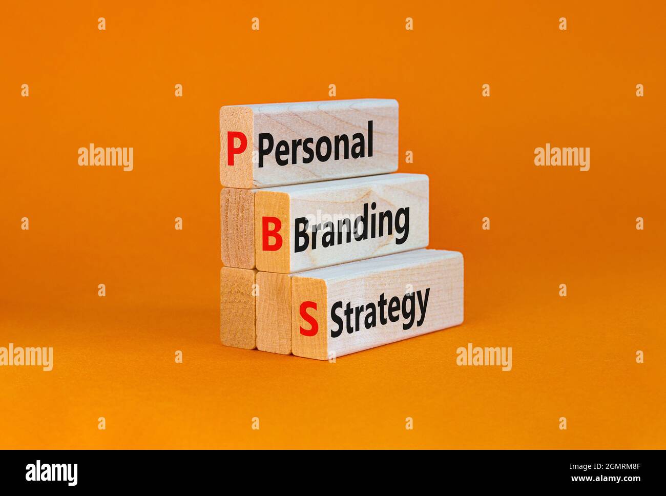 PBS, Personal branding strategy symbol. Concept words PBS, Personal ...