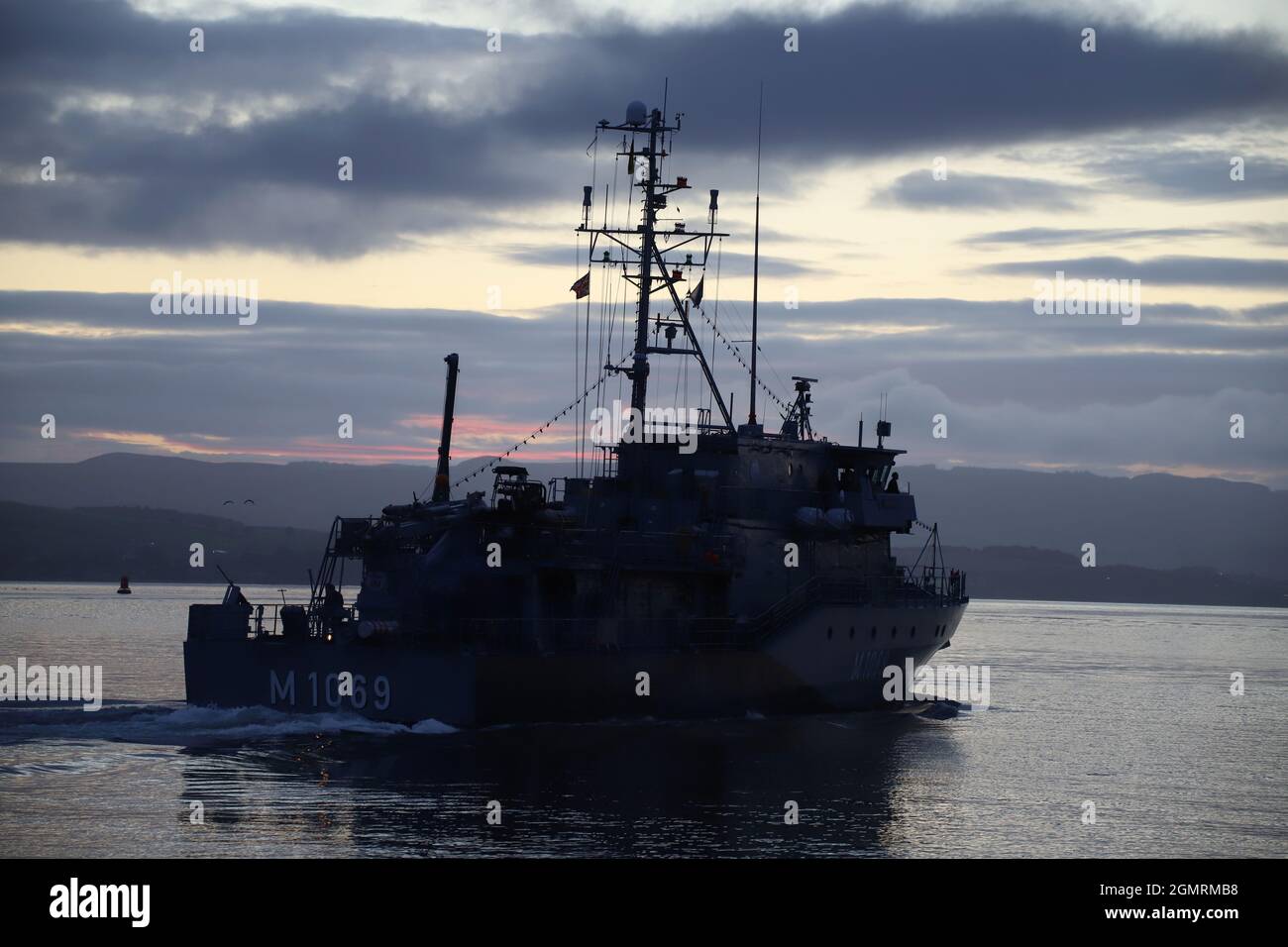 FGS Homburg (M1069), a Frankenthal-class (or Type 332) minehunter ...