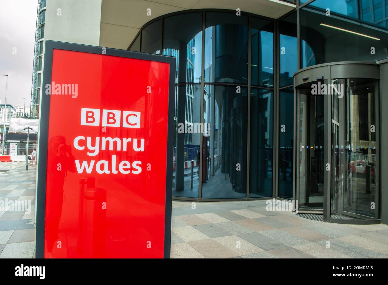 CARDIFF, WALES - 7 August 2021: BBC Cymru Wales New Broadcasting House ...