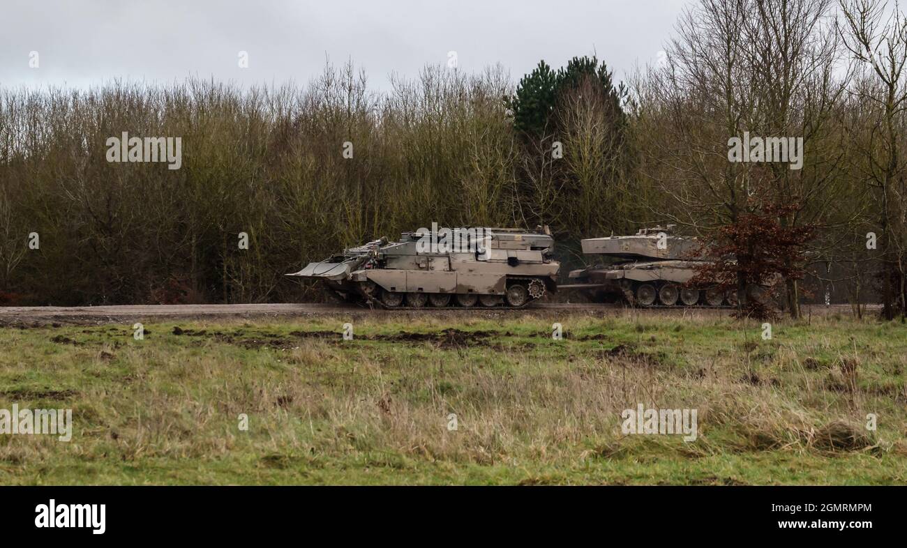 British Army Challenger Armored Repair and Recovery Vehicle (CRARRV ...