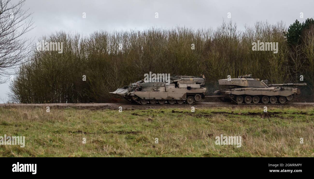 British Army Challenger Armored Repair and Recovery Vehicle (CRARRV ...
