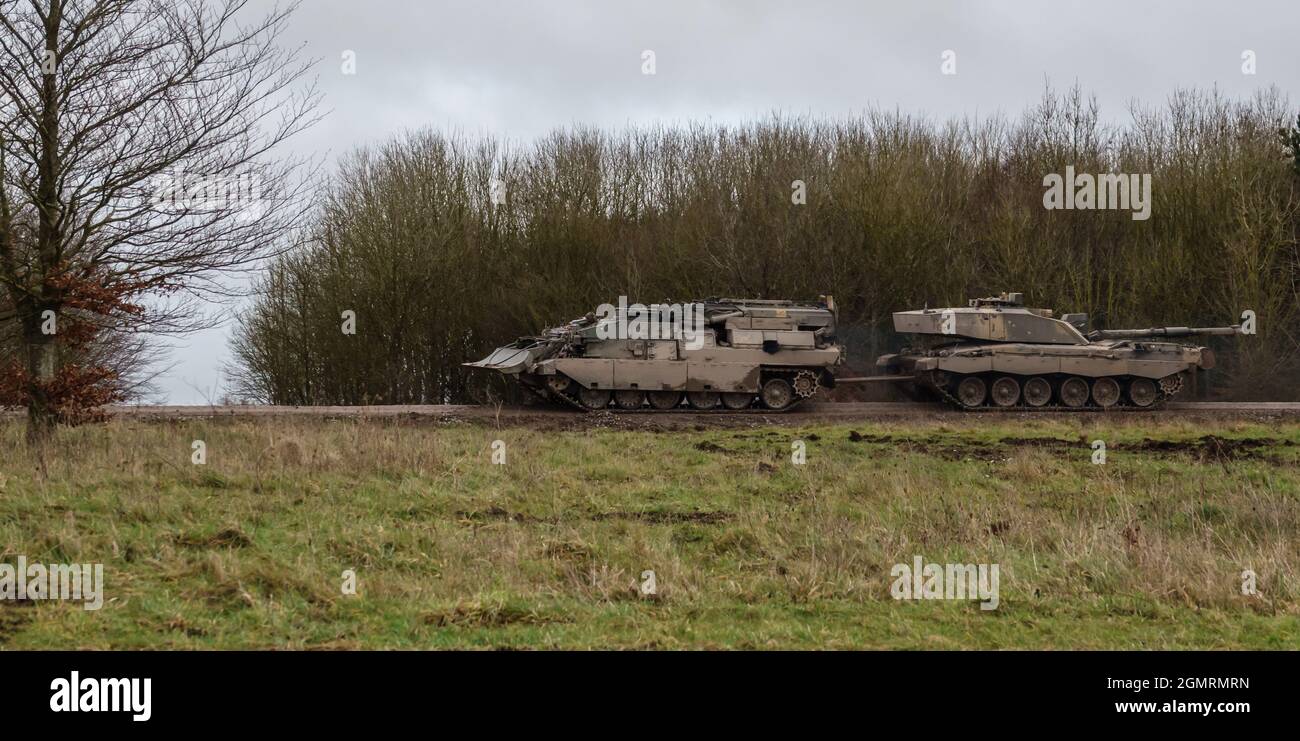 British Army Challenger Armored Repair and Recovery Vehicle (CRARRV ...