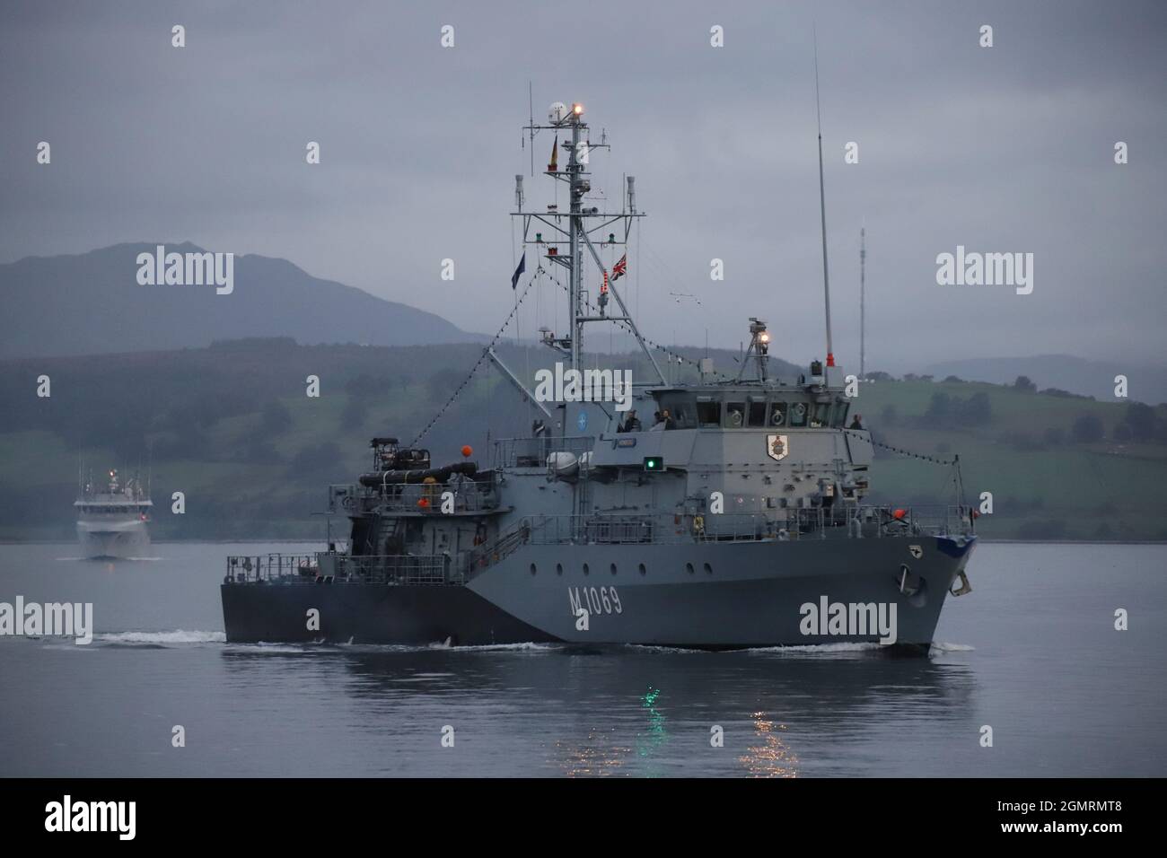 FGS Homburg (M1069), a Frankenthal-class (or Type 332) minehunter ...