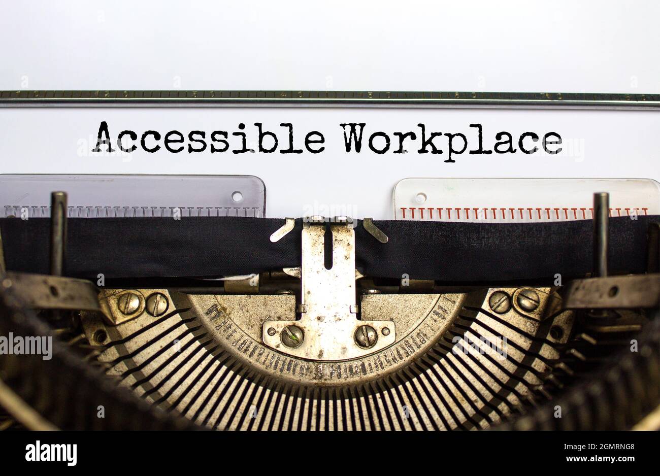 Accessibility and accessible workplace symbol. Concept words ...