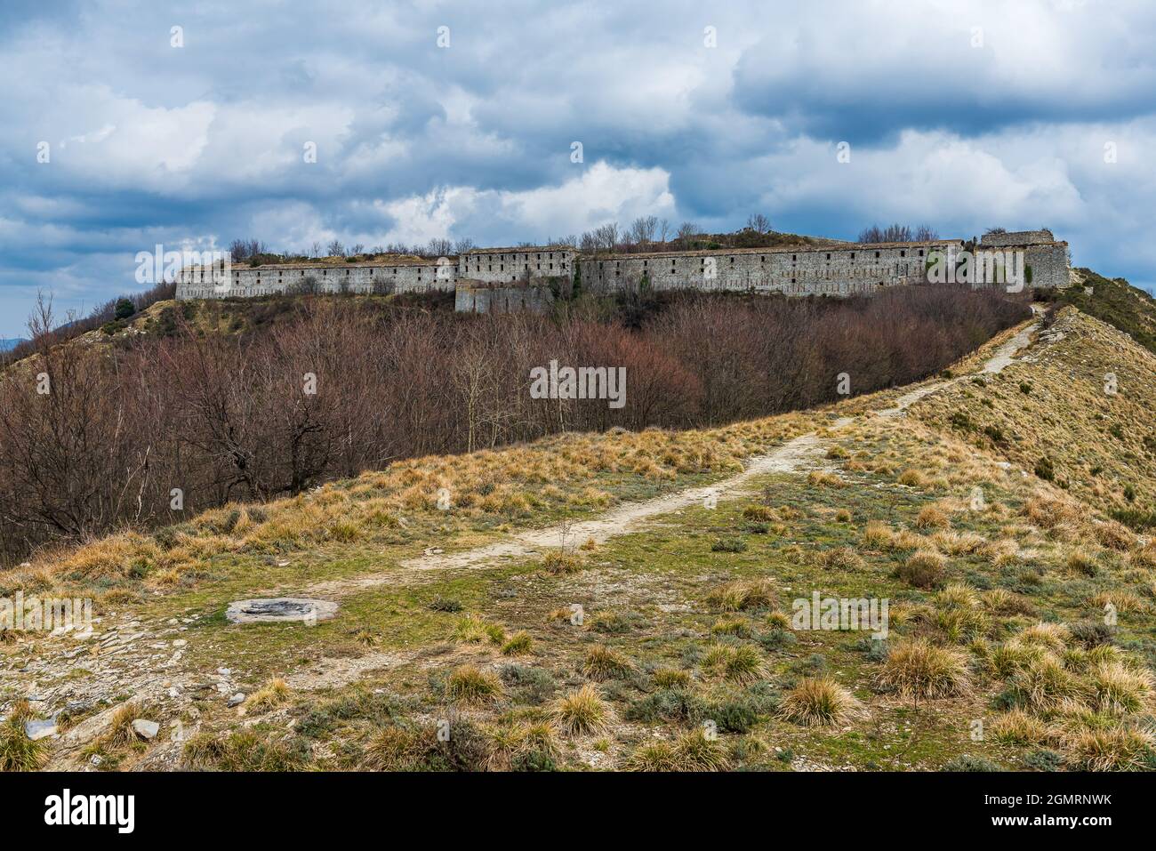 Forte Monte Ratti, one of the fortifications on the hills around Genoa ...