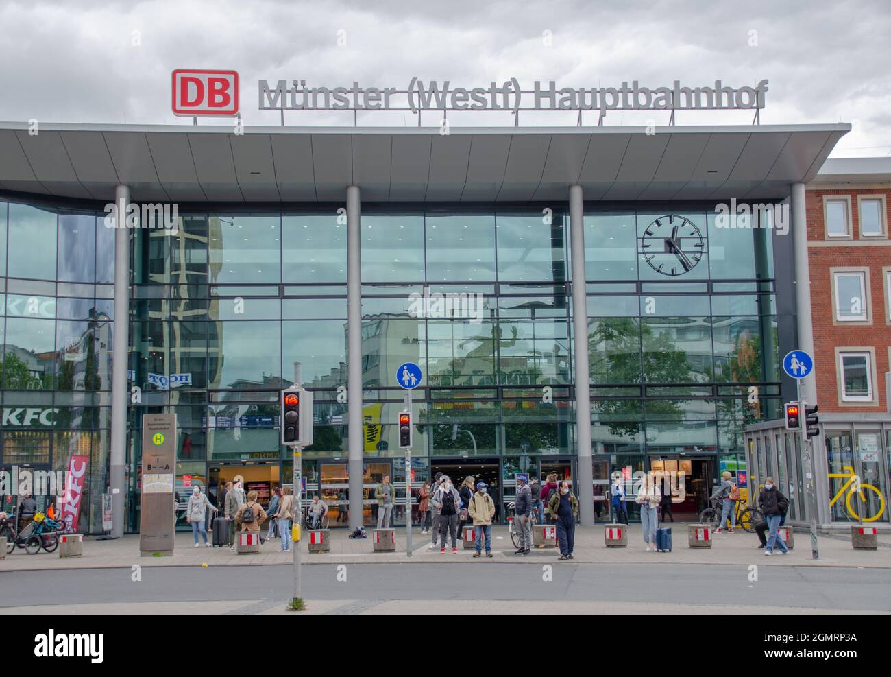 Münster September 2021: Münster (Westphalia) Central Station is the ...