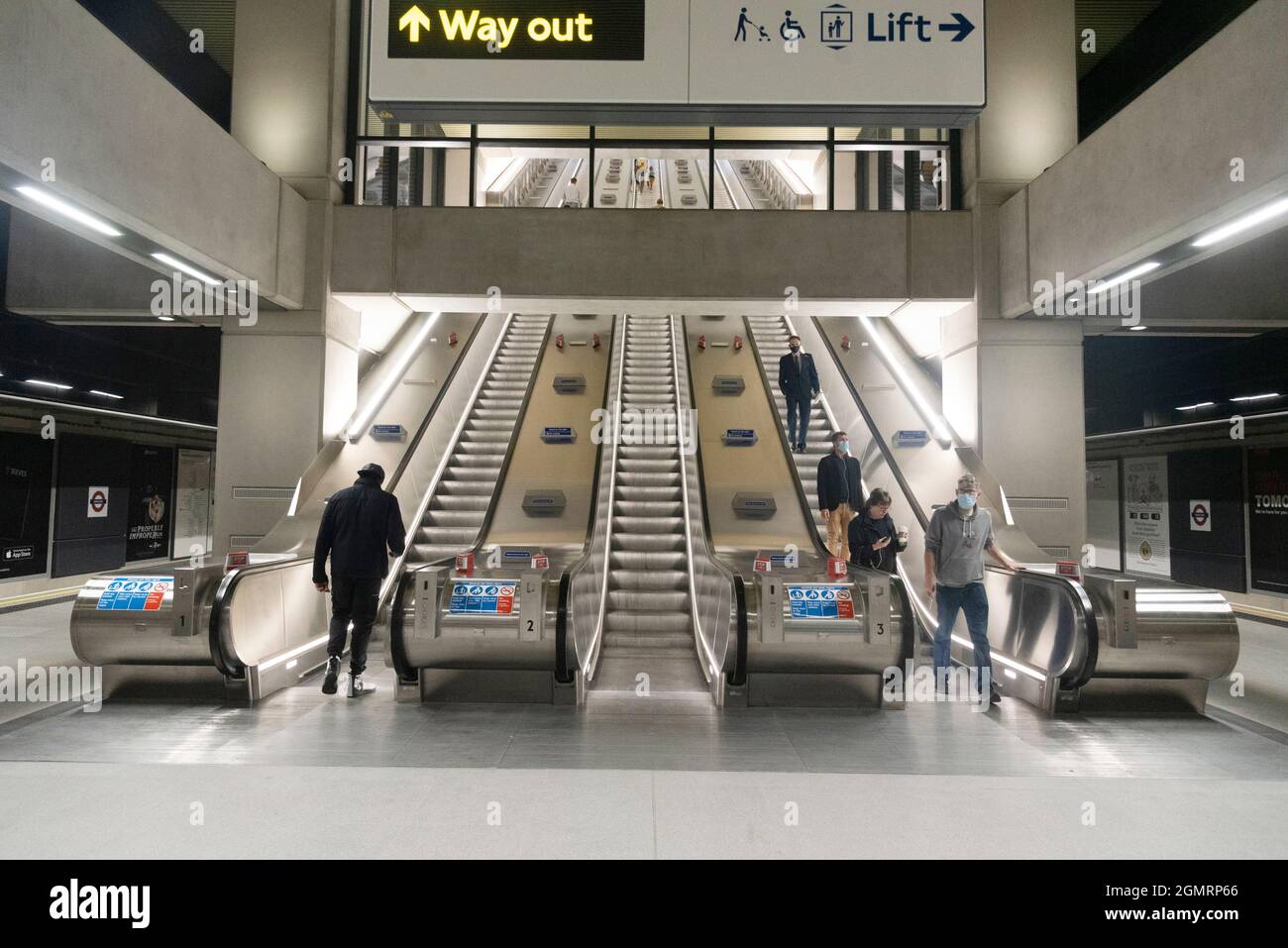 20/09/2021. London, UK. Nine Elms Station opens and takes its first ...