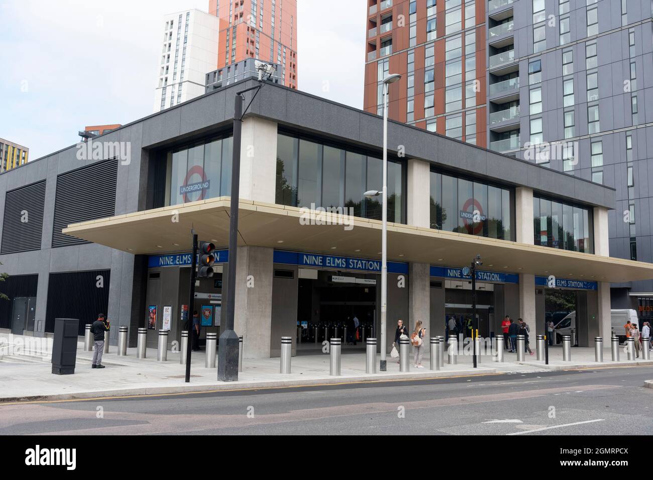 20/09/2021. London, UK. Nine Elms Station opens and takes its first ...