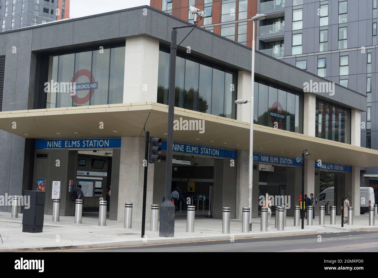 20/09/2021. London, UK. Nine Elms Station opens and takes its first ...