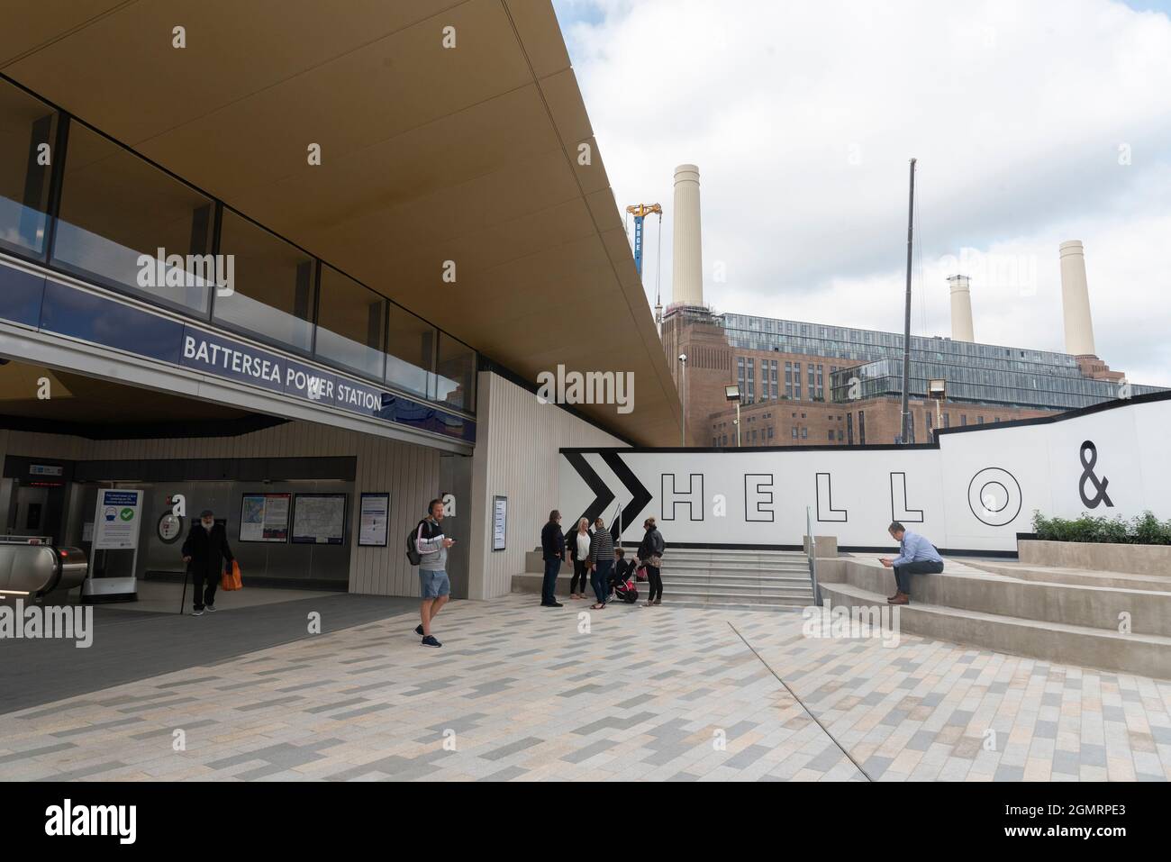 20/09/2021. London, UK. Battersea Power Station tube station opens and ...