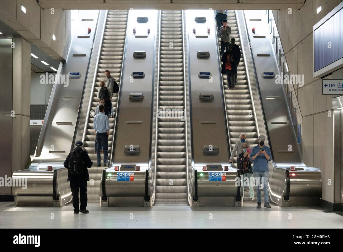20/09/2021. London, UK. Battersea Power Station tube station opens and ...