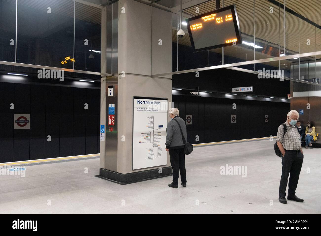 20/09/2021. London, UK. Battersea Power Station tube station opens and ...