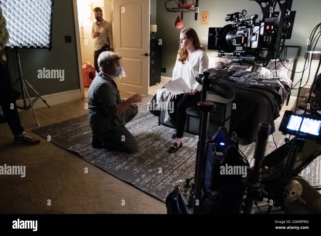 DEAR EVAN HANSEN, from left: director Stephen Chbosky, Amy Adams, on ...