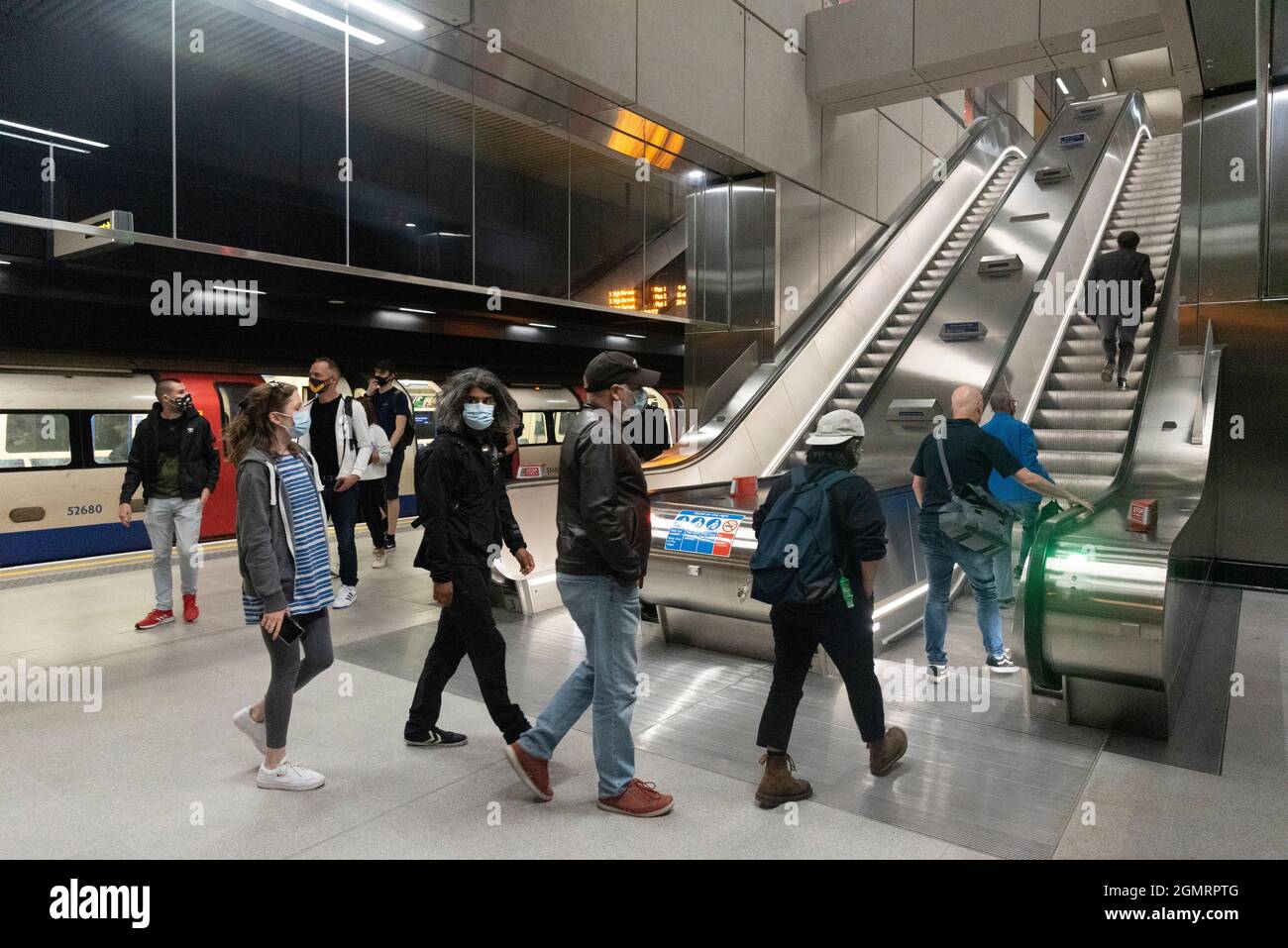 20/09/2021. London, UK. Battersea Power Station tube station opens and ...