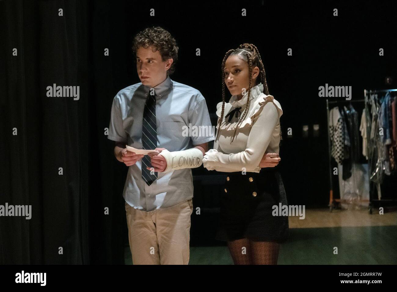 DEAR EVAN HANSEN, from left: Ben Platt, Amandla Stenberg, 2021. ph ...