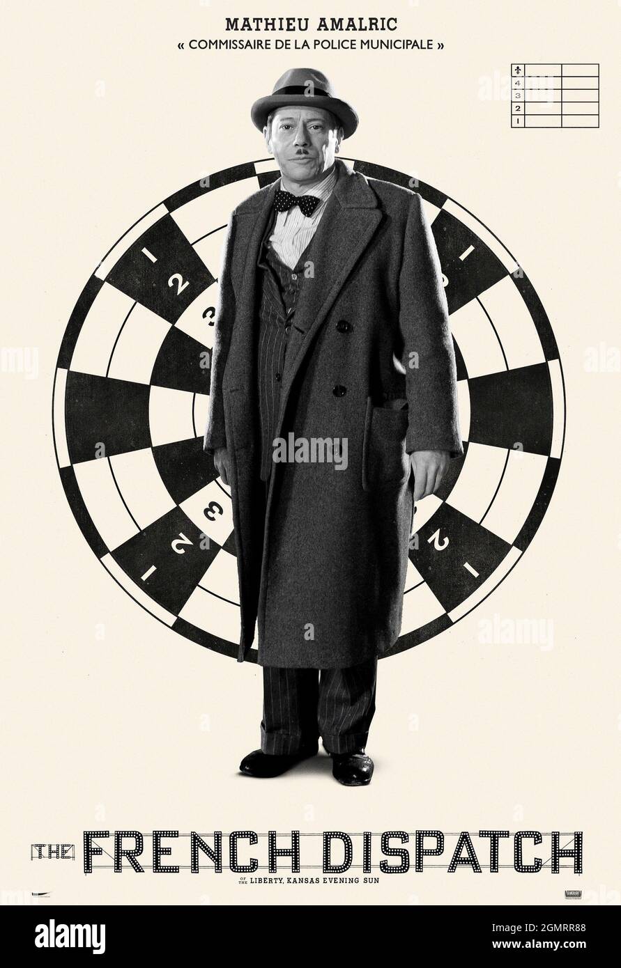 THE FRENCH DISPATCH, character poster, Mathieu Amalric, 2021 ...