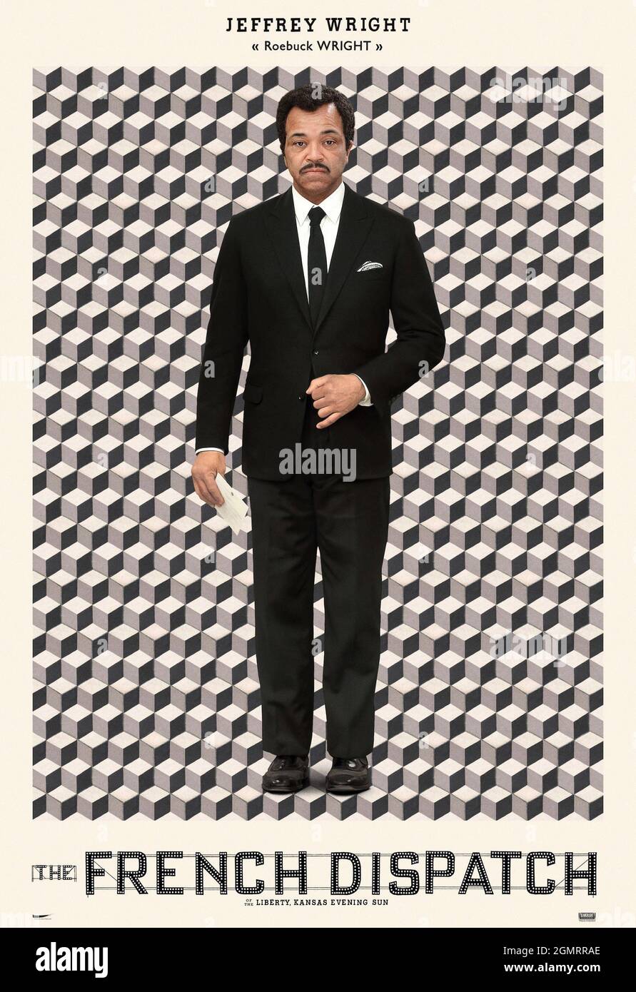 THE FRENCH DISPATCH, character poster, Jeffrey Wright, 2021 ...