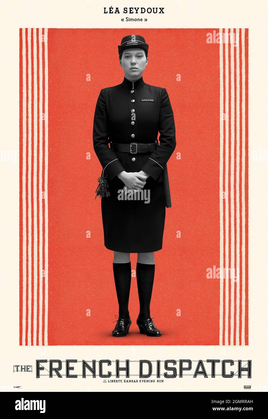 THE FRENCH DISPATCH, character poster, Lea Seydoux, 2021. © Searchlight ...