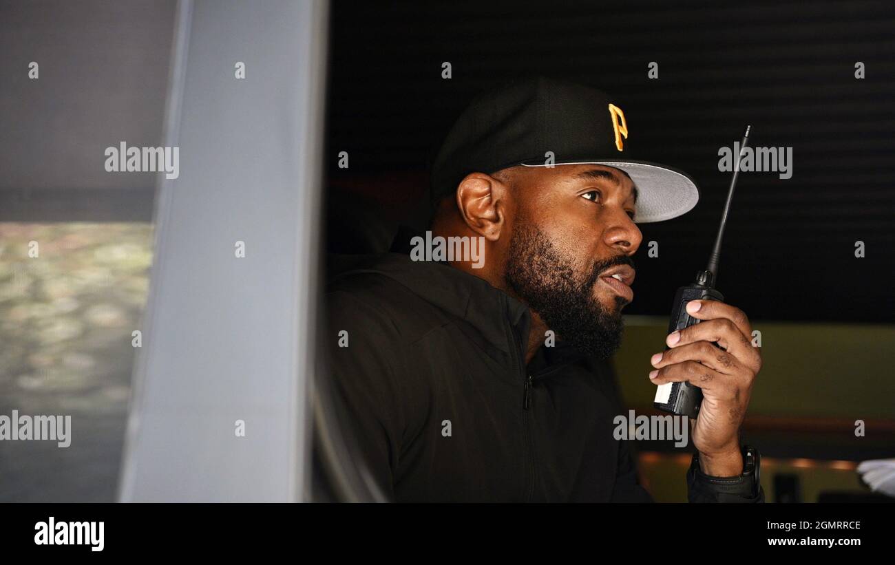 THE GUILTY, director Antoine Fuqua, on set, 2021. ph: / © Netflix ...