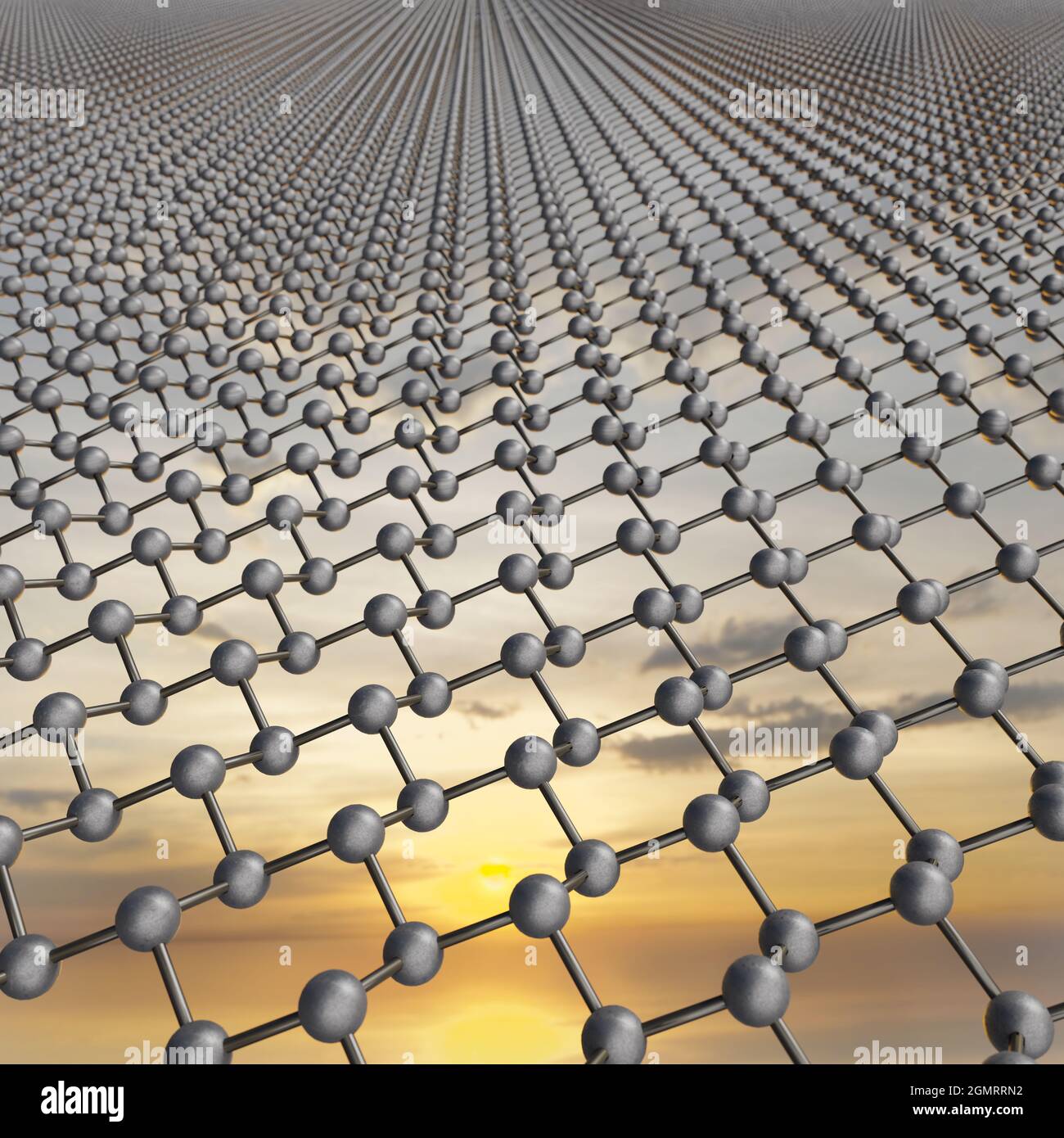 Layer of stanene, illustration Stock Photo - Alamy