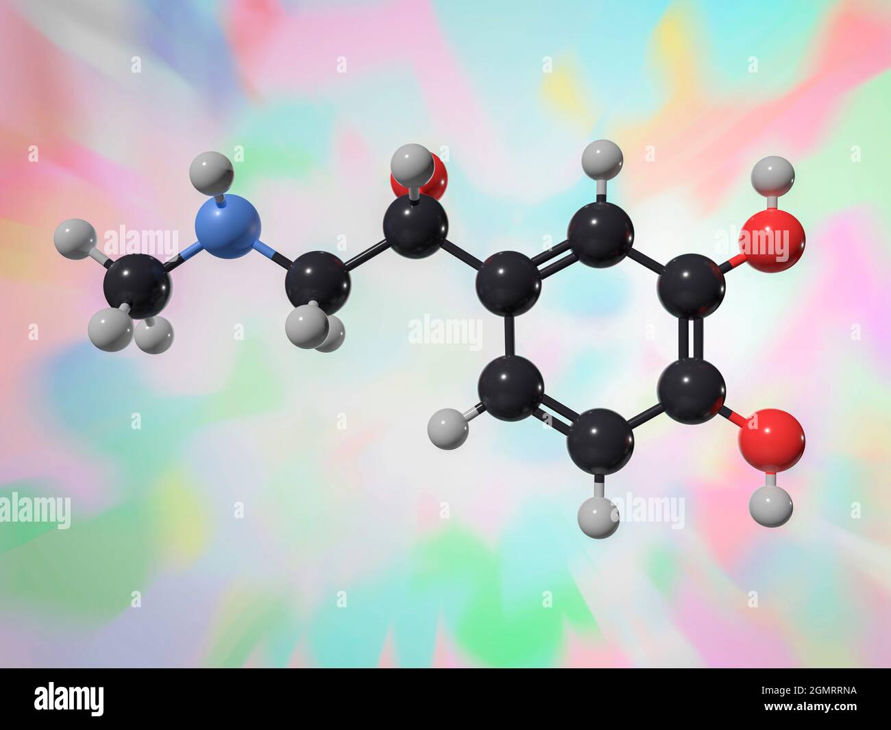 Adrenalin molecule, illustration Stock Photo - Alamy