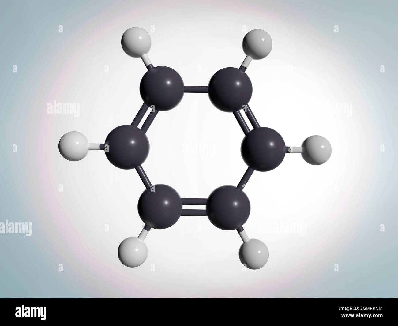 Benzene molecule, illustration Stock Photo - Alamy