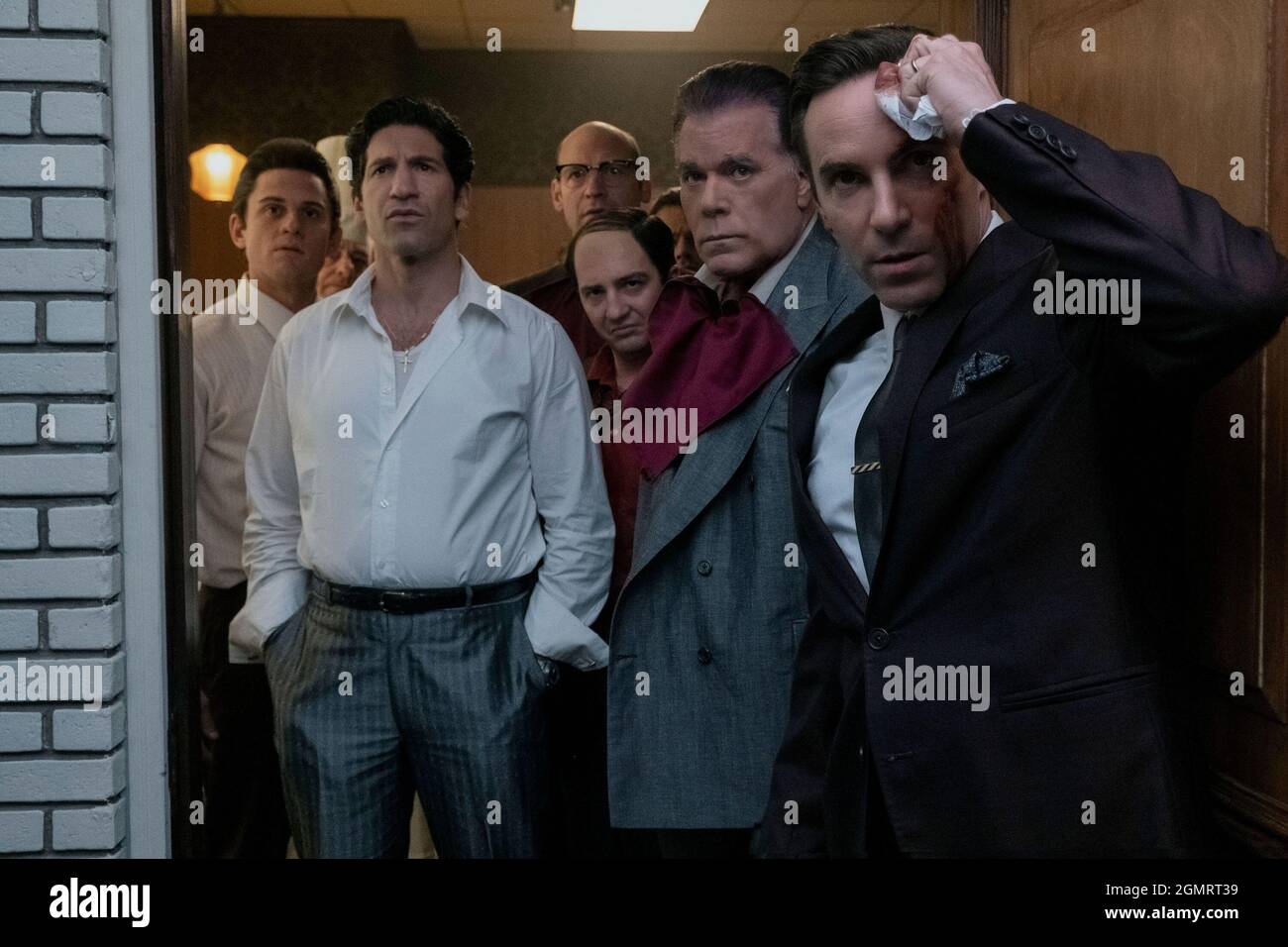 THE MANY SAINTS OF NEWARK, front, from left: Billy Magnussen, Jon ...